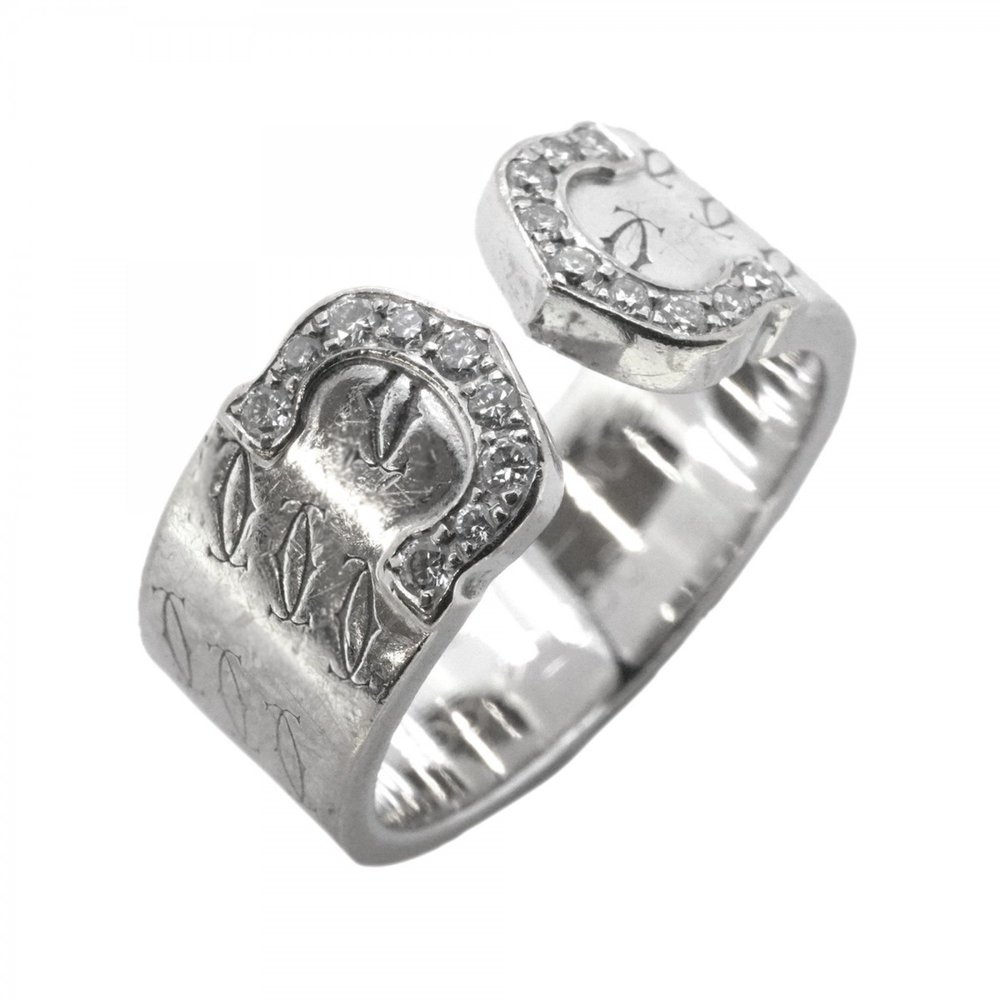 Cartier Ring 2c Happy Birthday Diamond K18wg White Go… - Gem